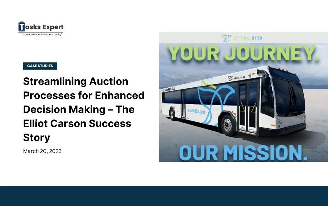 Streamlining Auction Process Elliot Carson Success Story Tasks Expert